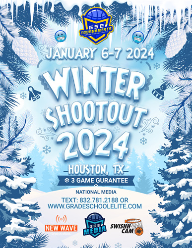 GSE WINTER SHOOTOUT - Schedule - Jan 6-7, 2024