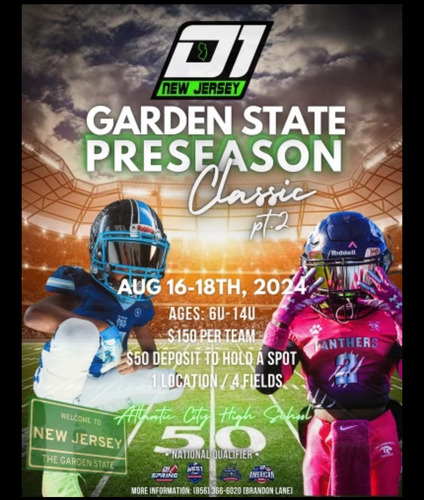 D1 New Jersey Garden State Preseason Classic Part. 2 - Schedule - Aug 9 ...