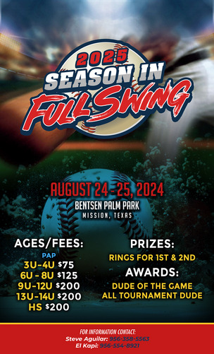 2025 SEASON IN FULL SWING - Schedule - Aug 24-25, 2024