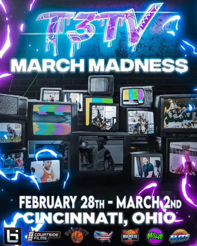 T3TV March Madness - Schedule - Feb 28 - Mar 2, 2025