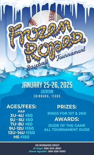 FROZEN ROPES Tournament - Schedule - Jan 25-26, 2025