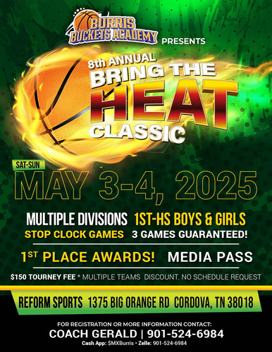 8th Annual Bring The Heat Classic - Schedule - May 3-4, 2025