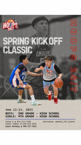 Spring Kick off Classic - Schedule - Mar 22-23, 2025